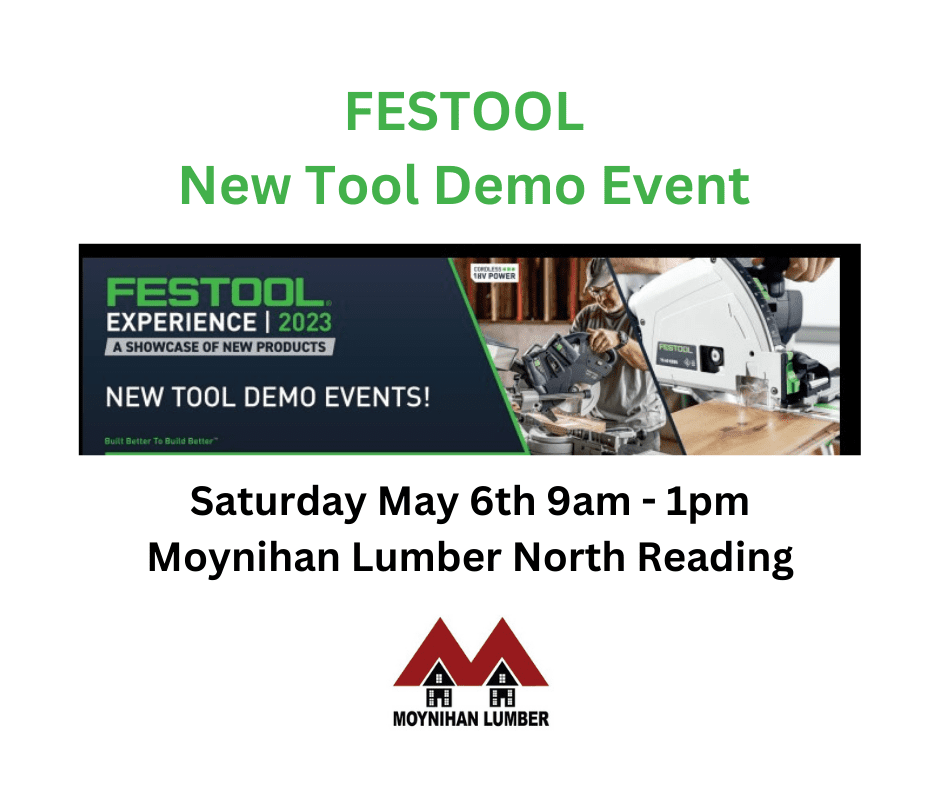 FESTOOL New Tool Demo - 5/6/2023 - Moynihan Lumber