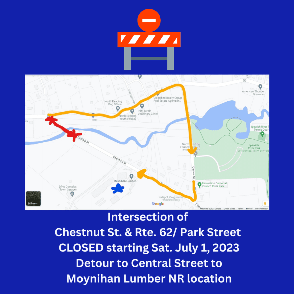 IMPORTANT PARTIAL ROAD CLOSURE to NR Location - Moynihan Lumber